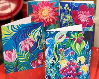 Colorful Notecards - Etsy