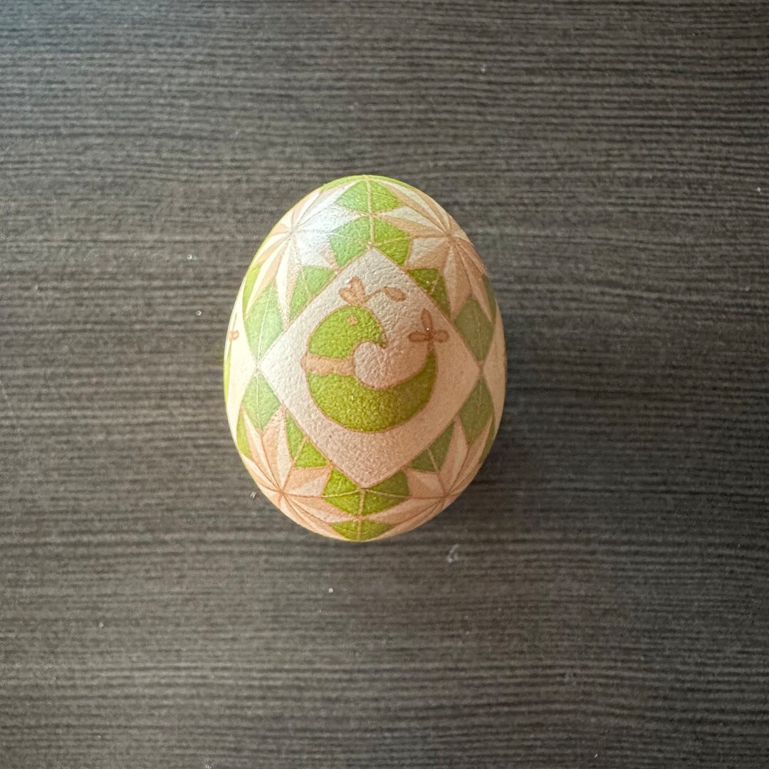 Etched and Dyed Brown Chicken Egg Pysanky - Etsy