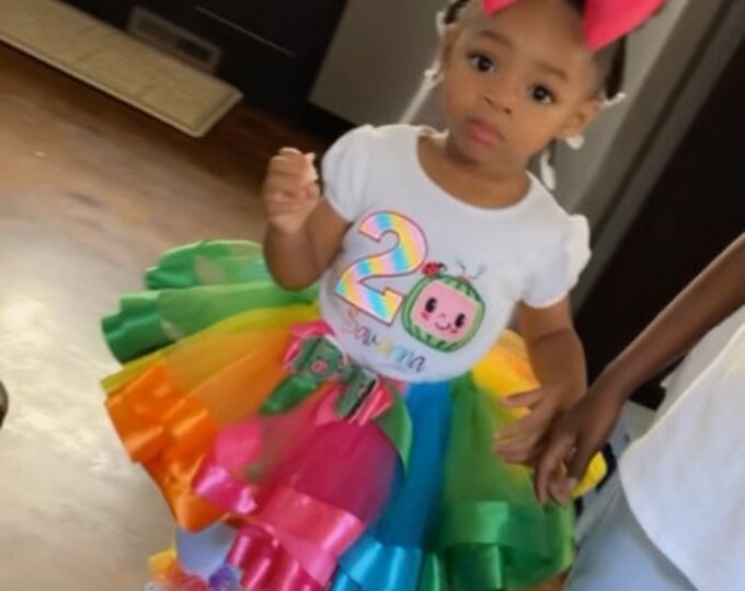 Cocomelon Ribbon Tutu Outfit - Etsy