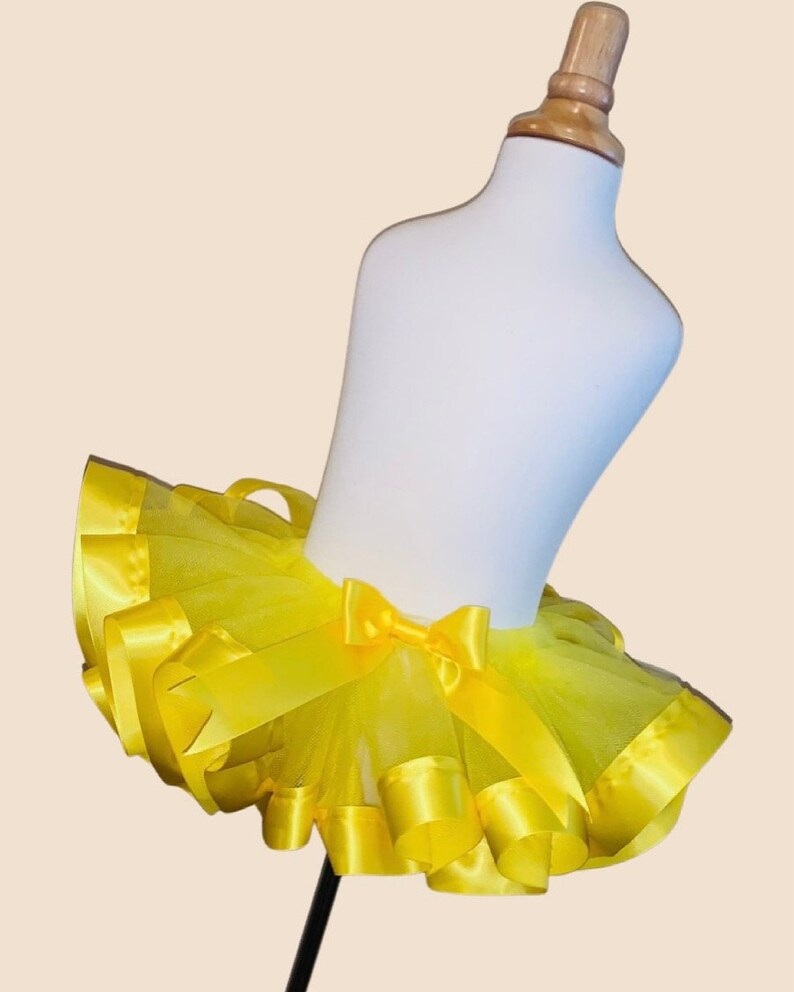 Yellow Ribbon Trim Tutu | Etsy