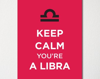 Keep Calm You're a Scorpio Fine Art Print Choice of - Etsy