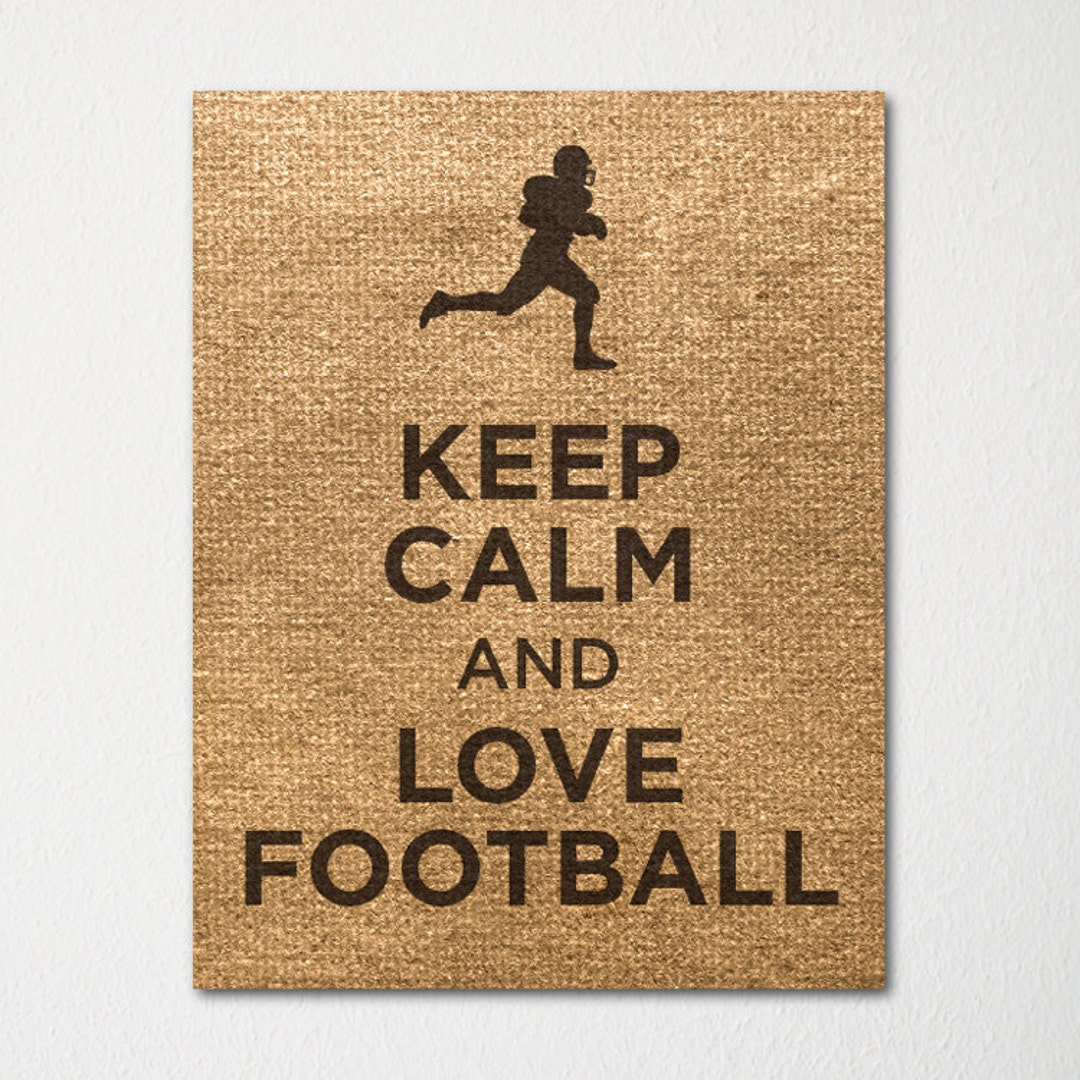 Keep Calm and Love Football - Fine Art Print - Choice of Color ...
