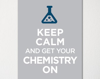 Keep Calm and Science on Fine Art Print Choice of Color - Etsy