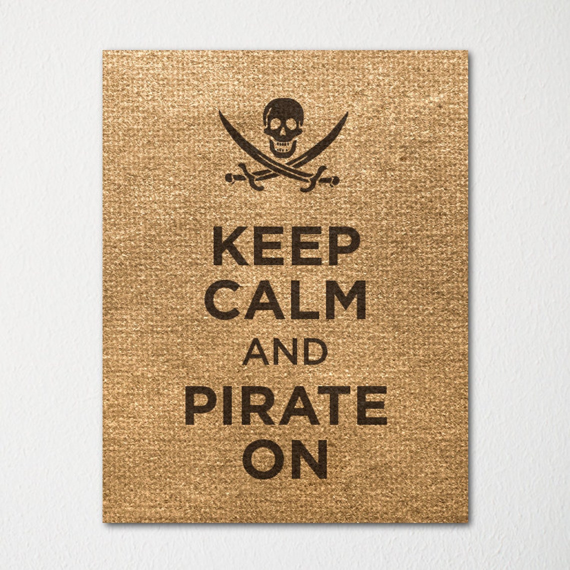 Halloween Keep Calm and Pirate on - Fine Art Print - Choice of Color ...