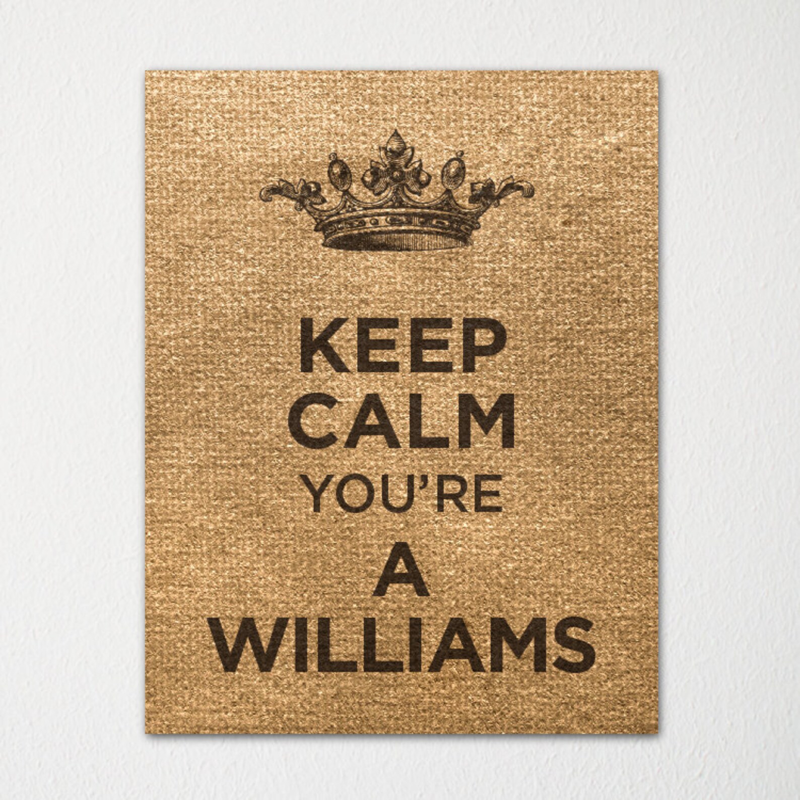 Last Name Keep Calm Print Custom Keep Calm Fine Art Print - Etsy