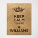 Last Name Keep Calm Print - Custom Keep Calm - Fine Art Print - Choice ...