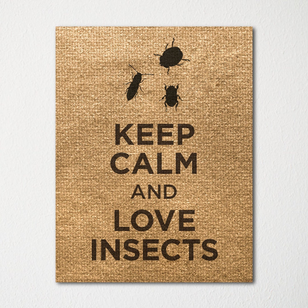 Keep Calm and Love Insects - Fine Art Print - Choice of Color ...