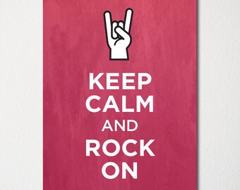 Keep Calm and Rock | Etsy
