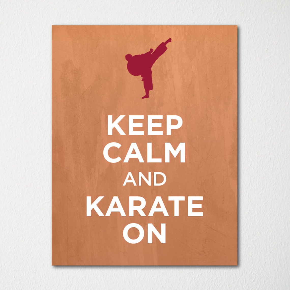 Keep Calm and Karate on - Fine Art Print - Choice of Color - Purchase 3 ...