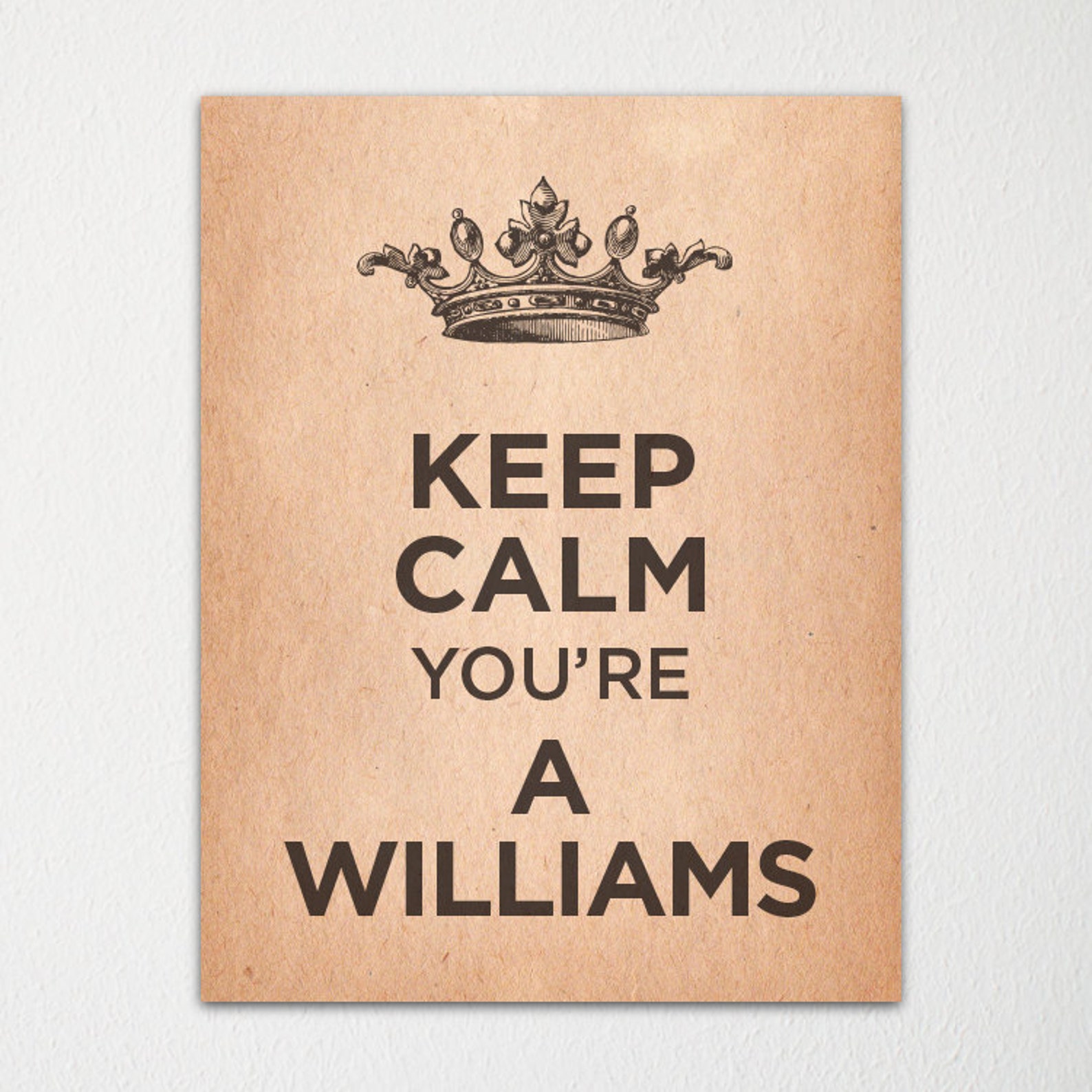 Last Name Keep Calm Print - Custom Keep Calm - Fine Art Print - Choice ...