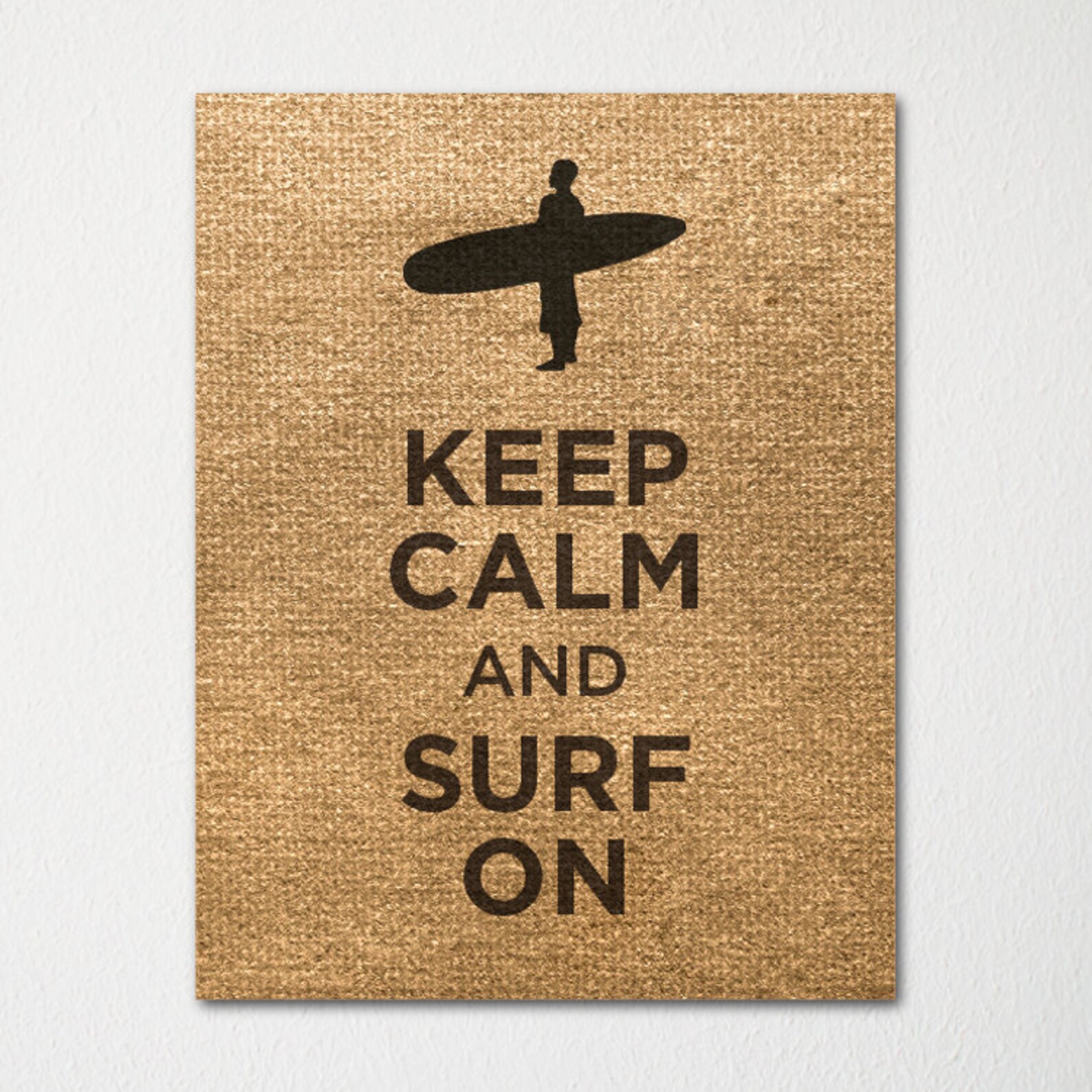 Keep Calm and Surf on Fine Art Print Choice of Color - Etsy