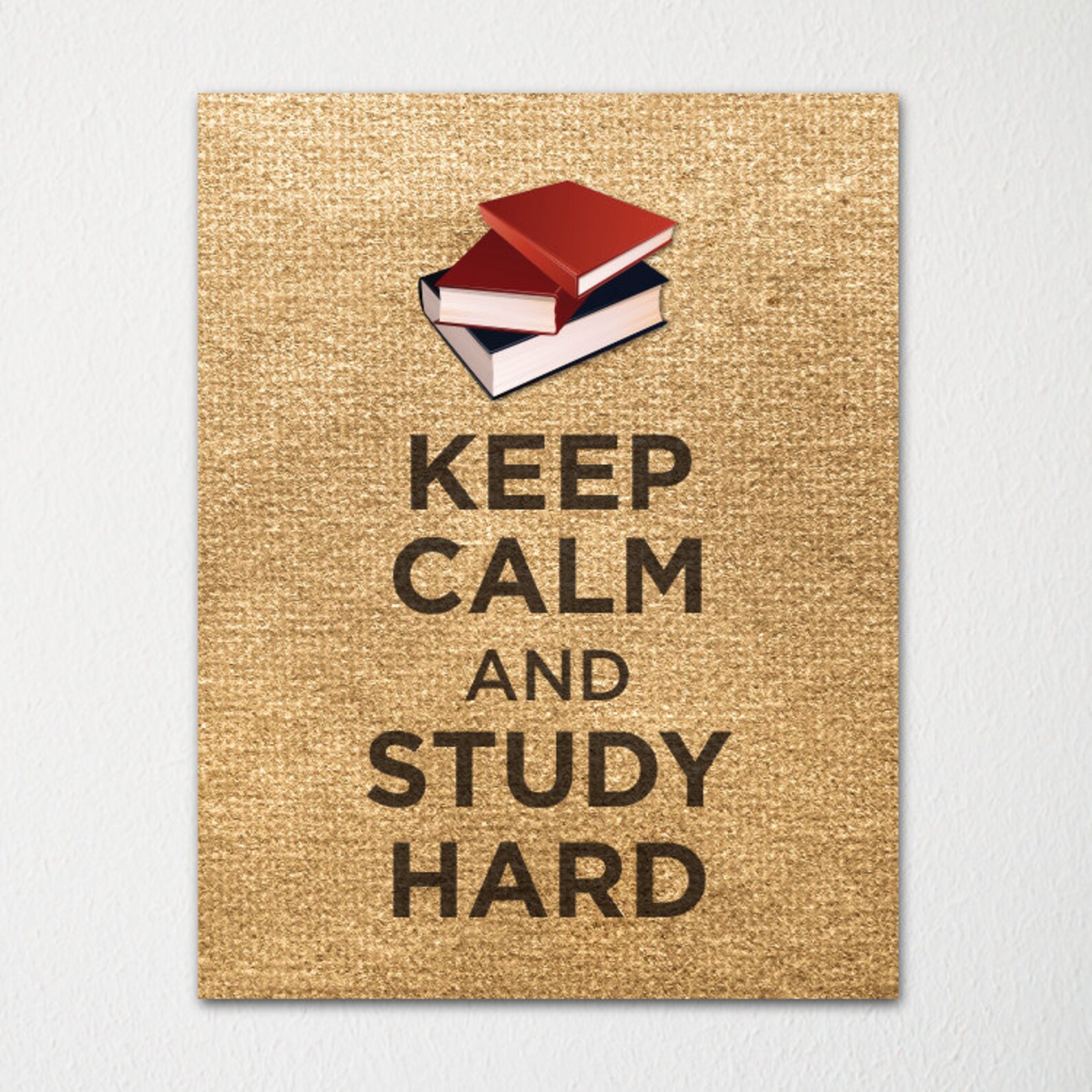 Keep Calm and Study Hard - Fine Art Print - Choice of Color - Purchase ...