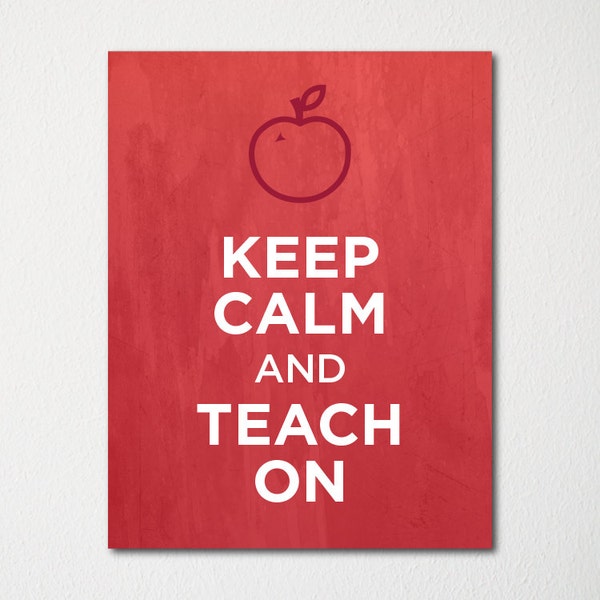 Keep Calm and Teach - Etsy