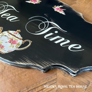 Tea Time Sign Wood Plaque Wall Hanging - Etsy