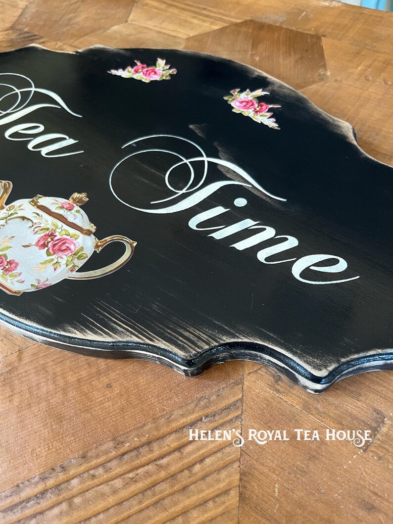 Tea Time Sign Wood Plaque Wall Hanging - Etsy