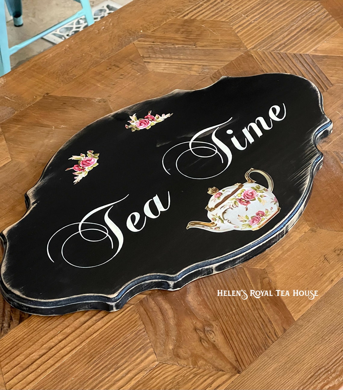 Tea Time Sign Wood Plaque Wall Hanging - Etsy