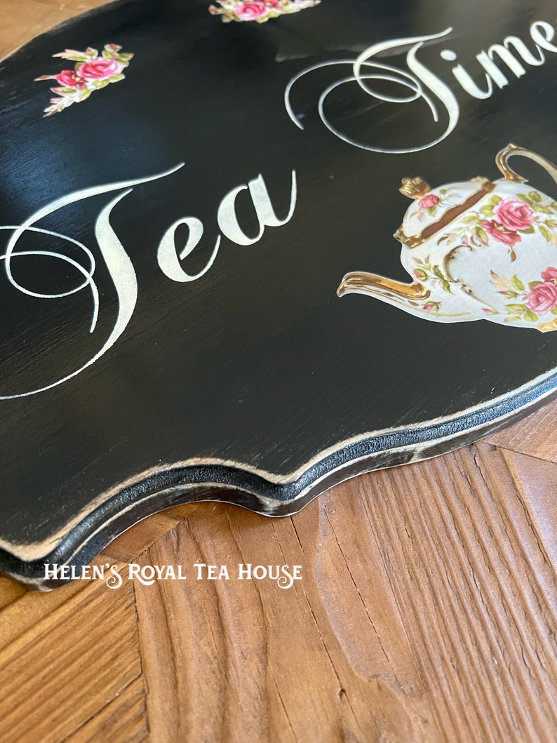 Tea Time Sign Wood Plaque Wall Hanging - Etsy