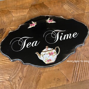 Tea Time Sign Wood Plaque Wall Hanging - Etsy