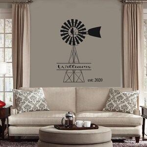 Windmill Wall Decal, Farm or Ranch Decor Made Easy - Etsy