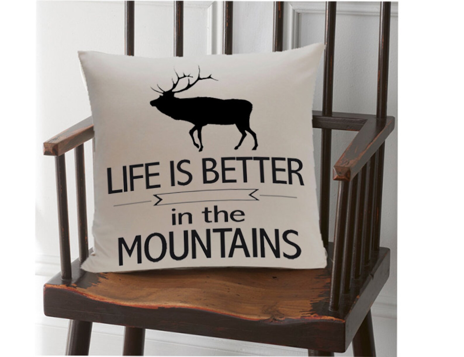 Cabin Décor Throw Pillows. Lodge Theme Country Pillow, Farmhouse Chic ...