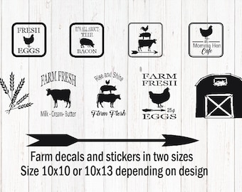 Farmers Market Decal Fresh Produce Decal Garden Decal - Etsy