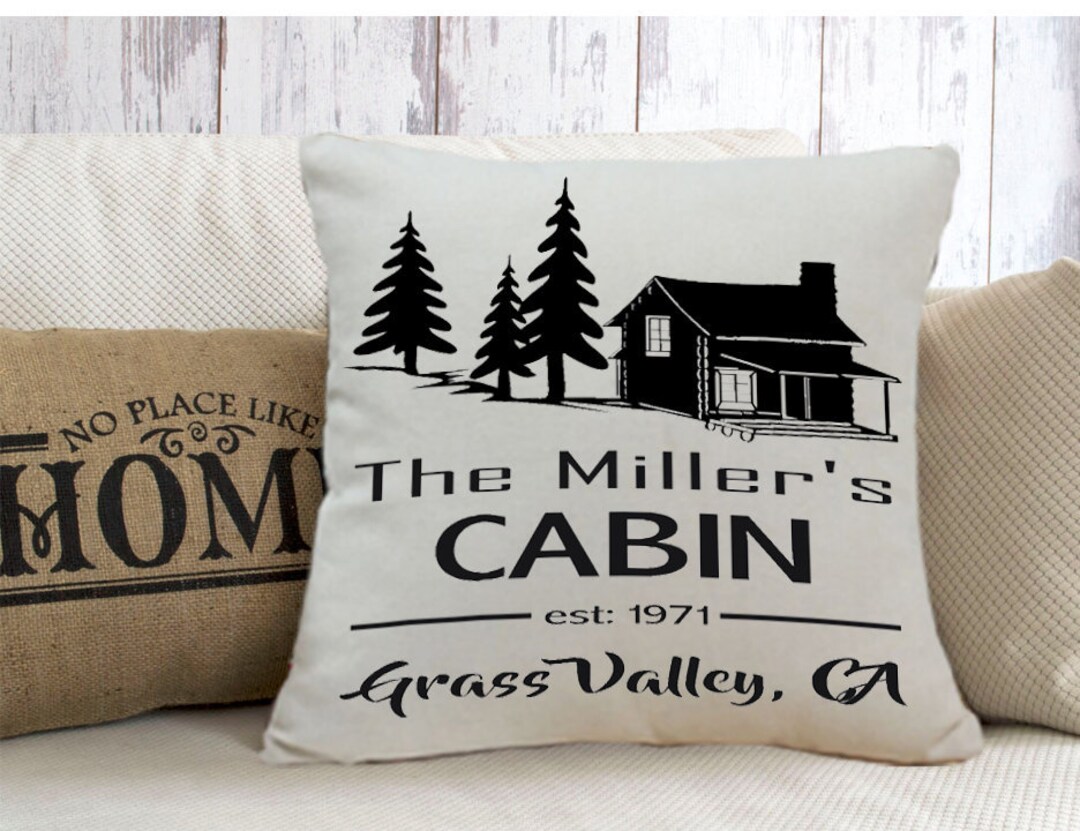 Cabin Decor Pillows, Lodge Theme Pillow Cover, Farmhouse Chic Cushion ...