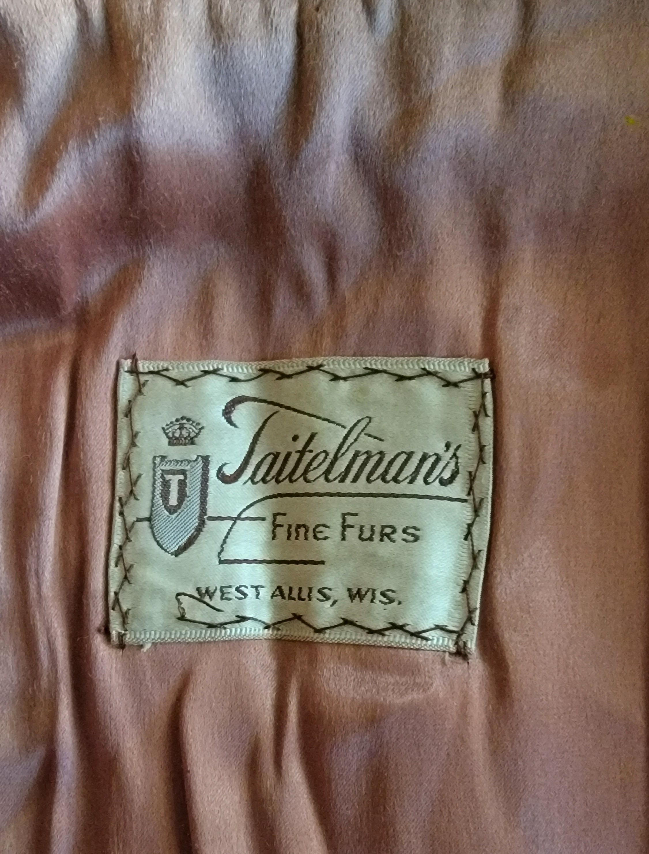 Taitelman's Fine Furs, West Allis, Wisconsin Furs, Antique Fur Coat ...