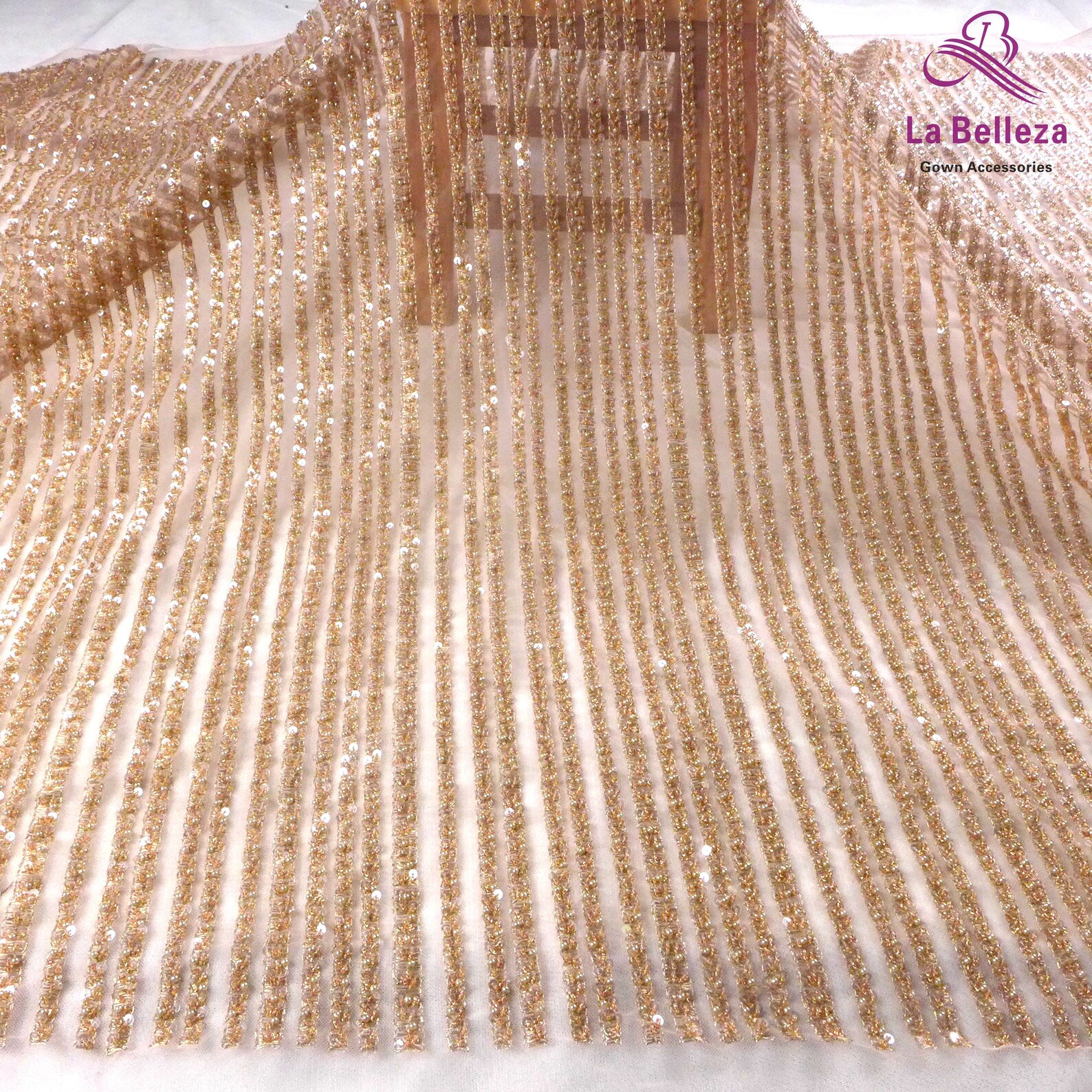 La Beeleza Blue Lacesimple Lines Lace Handmade Beading Lace - Etsy