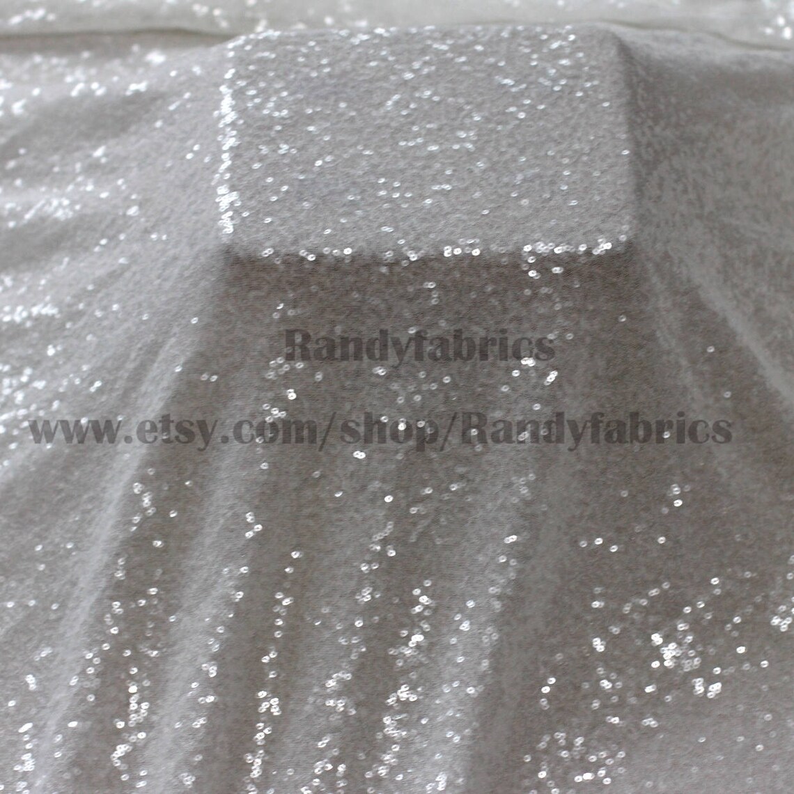 Off White Sequins Lace Fabric Wedding Dress Clear Sequins - Etsy