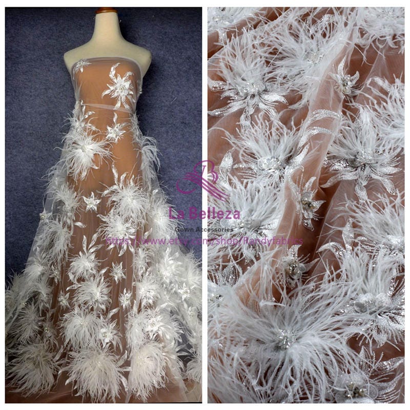 Feather Print Fabric - Etsy