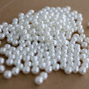La Belleza Round Pearls, Sew on Pearls,3mm-10mm Pears,white,ivory,black ...