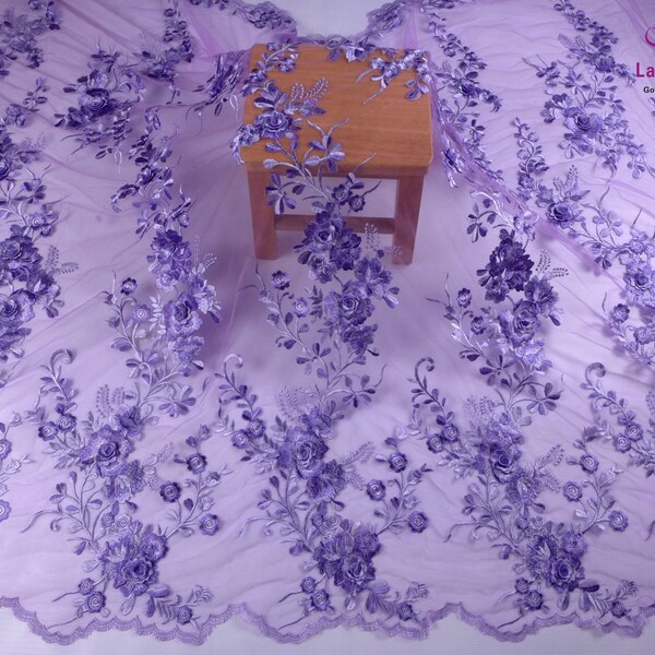 Purple Lace Fabric - Etsy