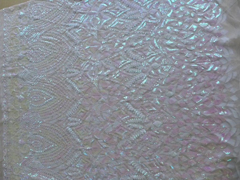 Magic Sequin Embroidery Fabric - 4-way Stretch Mesh Lace, 51'' Wide - Etsy