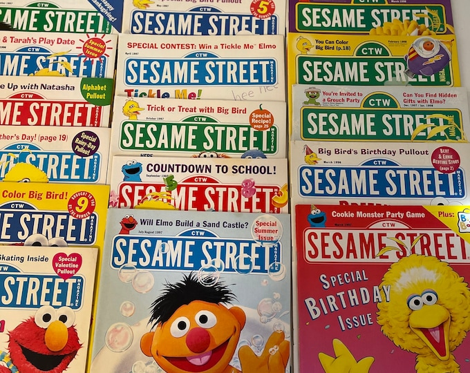 Vintage Sesame Street Magazines 1996-1998 - Etsy