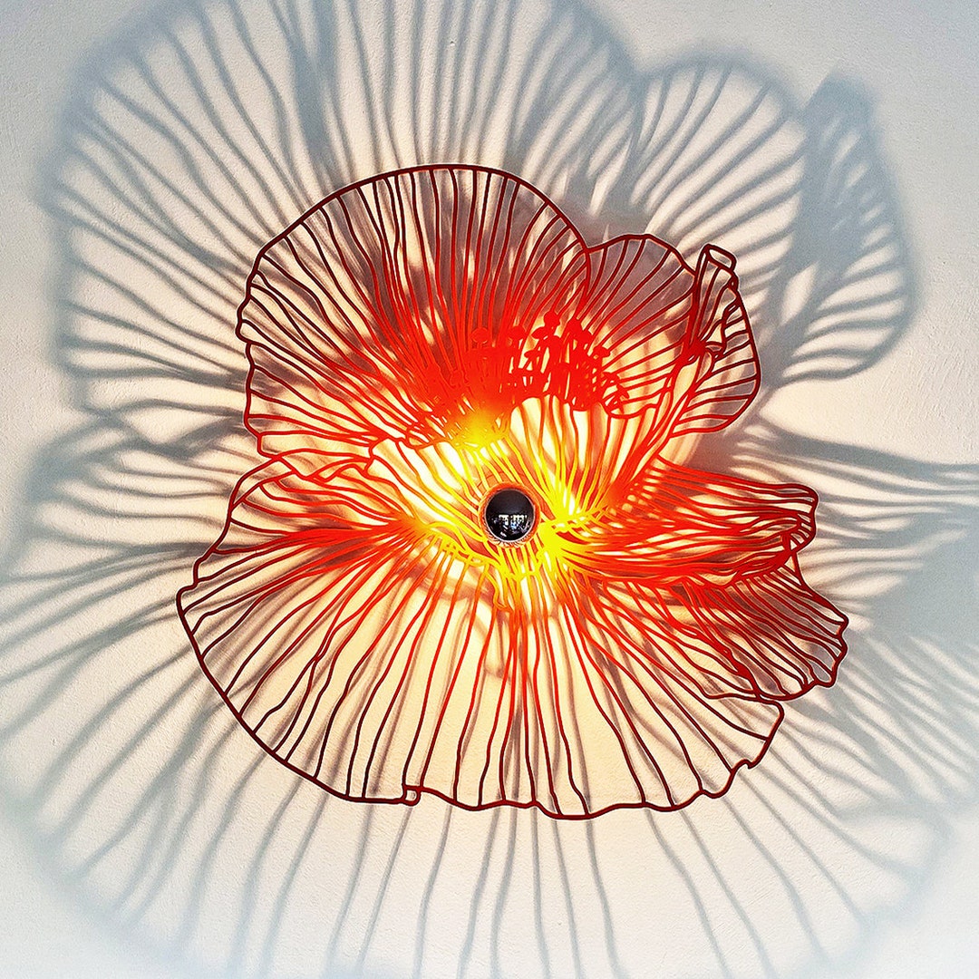 Walllamp , Ceiling Lamp, Poppy, Shadow - Etsy