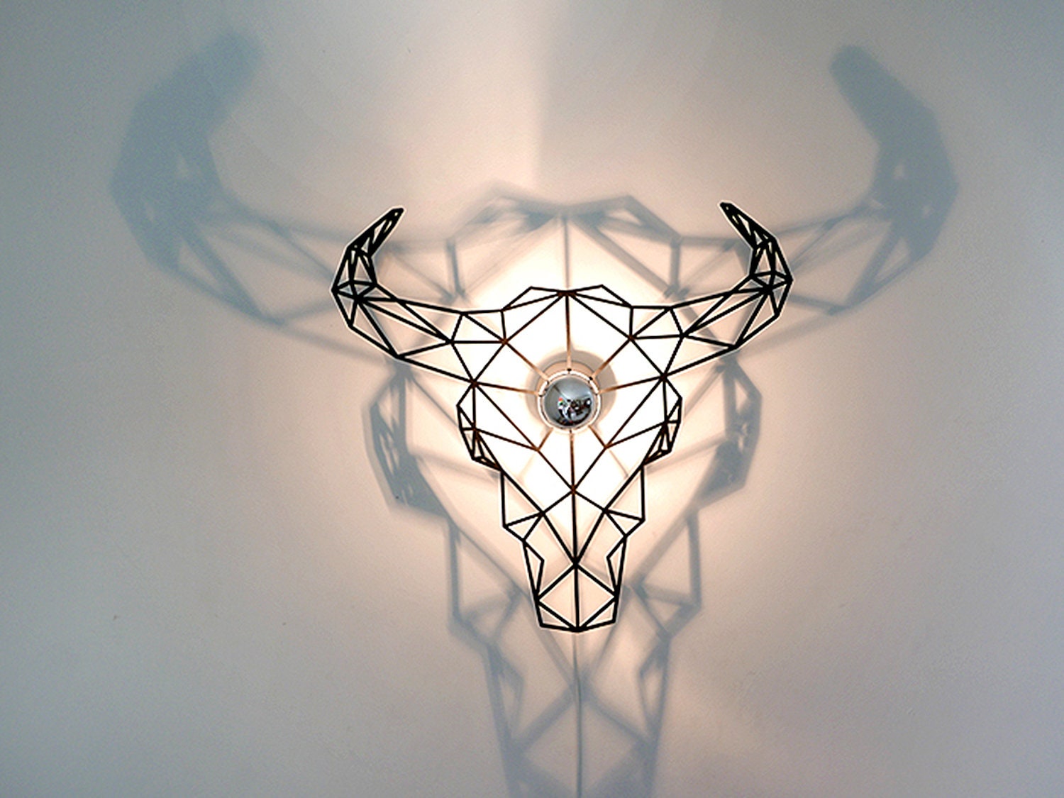 Walllamp Ceiling Lamp Bull Shadow - Etsy