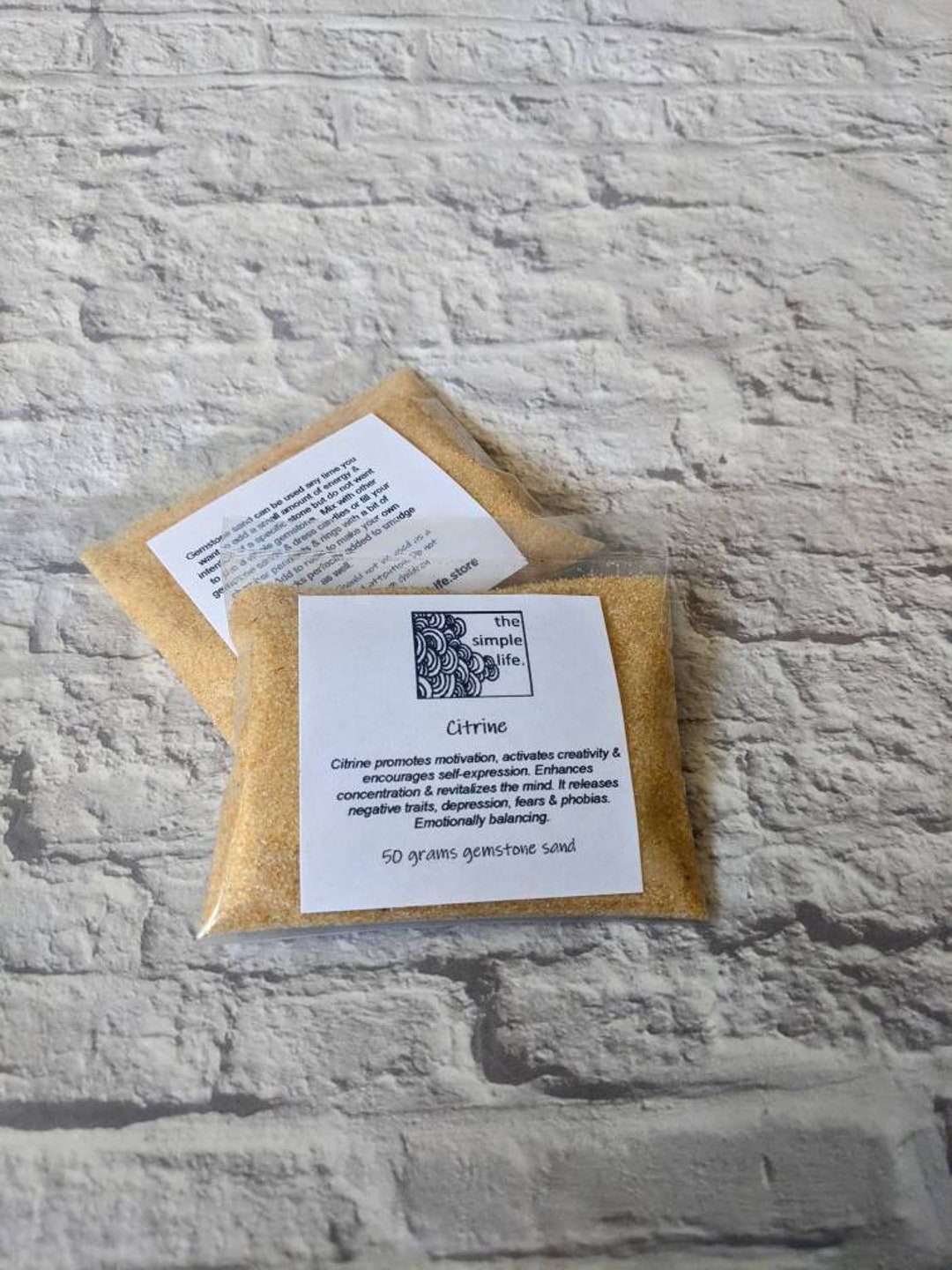 Citrine Gemstone Dust, 50 Grams for Spell Work for Metaphysical and ...