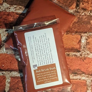 Red Brick Dust Sizes 1 to 8oz. for Protection. for Metaphysical and ...