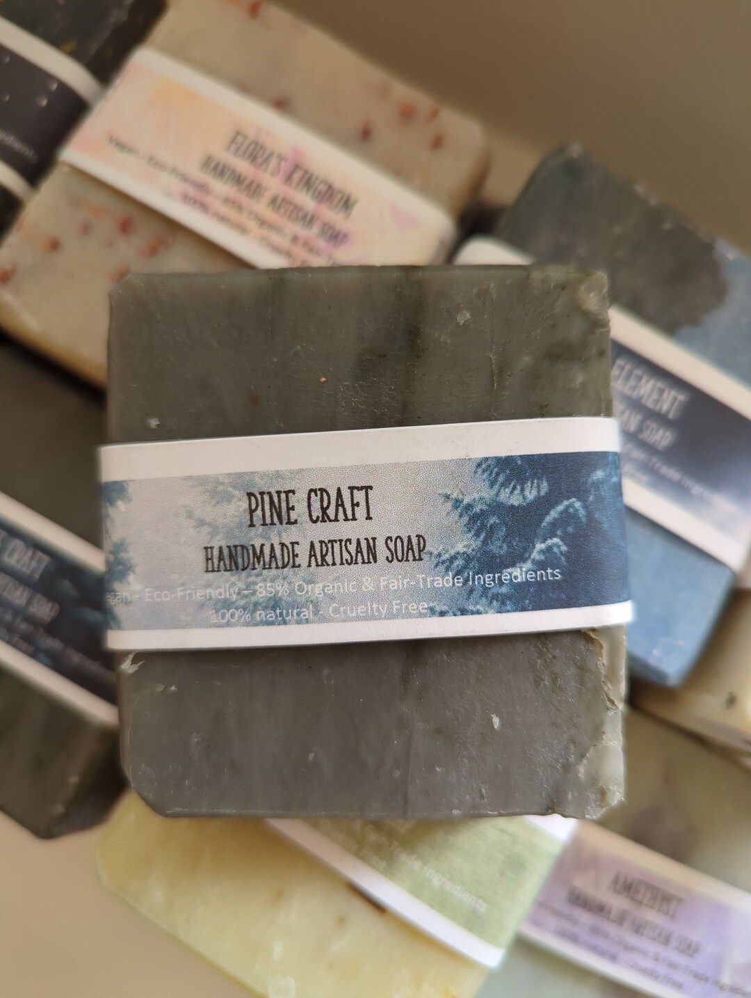 Pine Craft Handmade Soap, Hand-cut Soap Bars - All Natural, Vegan - Etsy