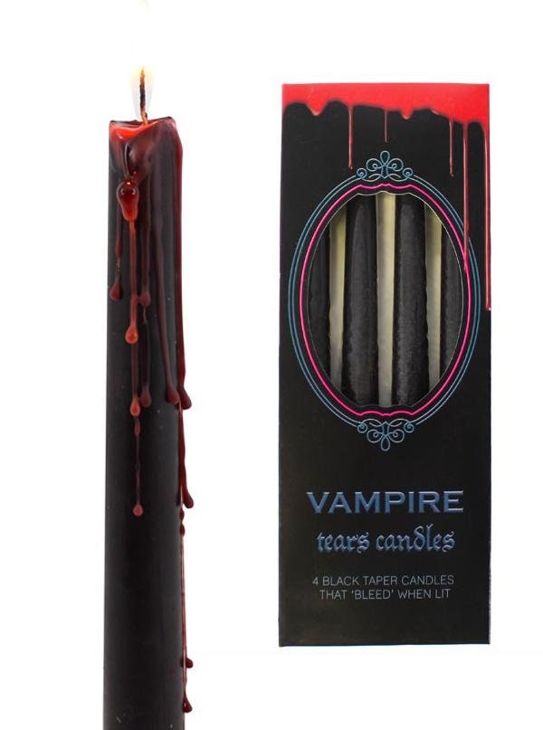 Vampire Tears Bleeding Candles 10 Black Taper Candles | Etsy