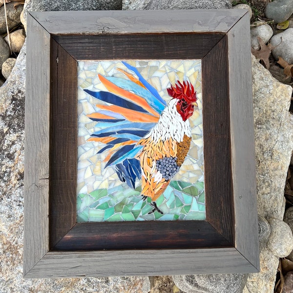 Mosaic Chickens - Etsy