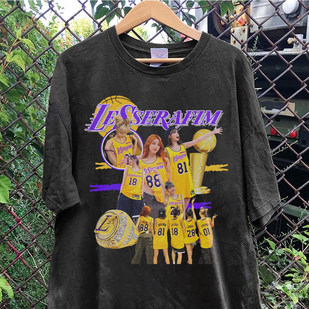 LE SSERAFIM X Los Angeles Lakers Vintage T-shirt - Etsy