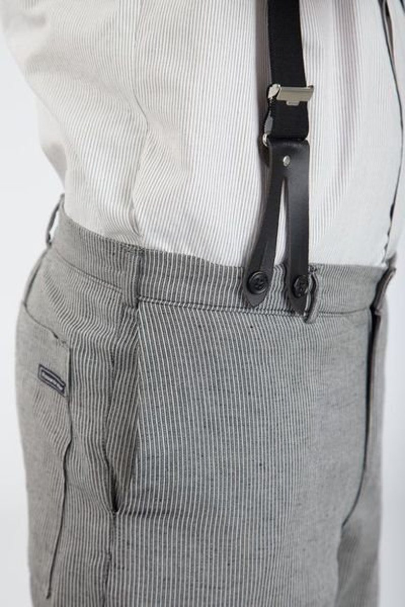 Knickerbocker Gray Pinestripes | Etsy