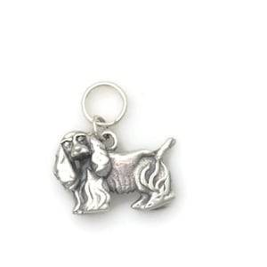 Silver Cocker Spaniel Charm Silver Cocker Spaniel Jewelry - Etsy