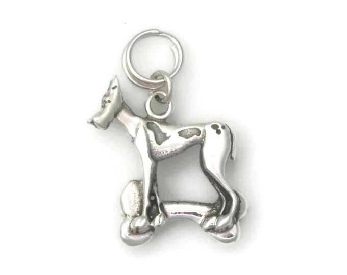 Sterling Silver Great Dane Charm, Silver Great Dane Pendant Fr Donna ...