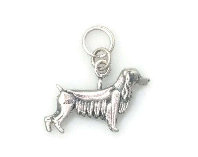 Sterling Silver English Springer Spaniel Charm, Silver English Springer ...