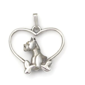 Sterling Silver Boxer Necklace Silver Boxer Pendant Fr Donna - Etsy