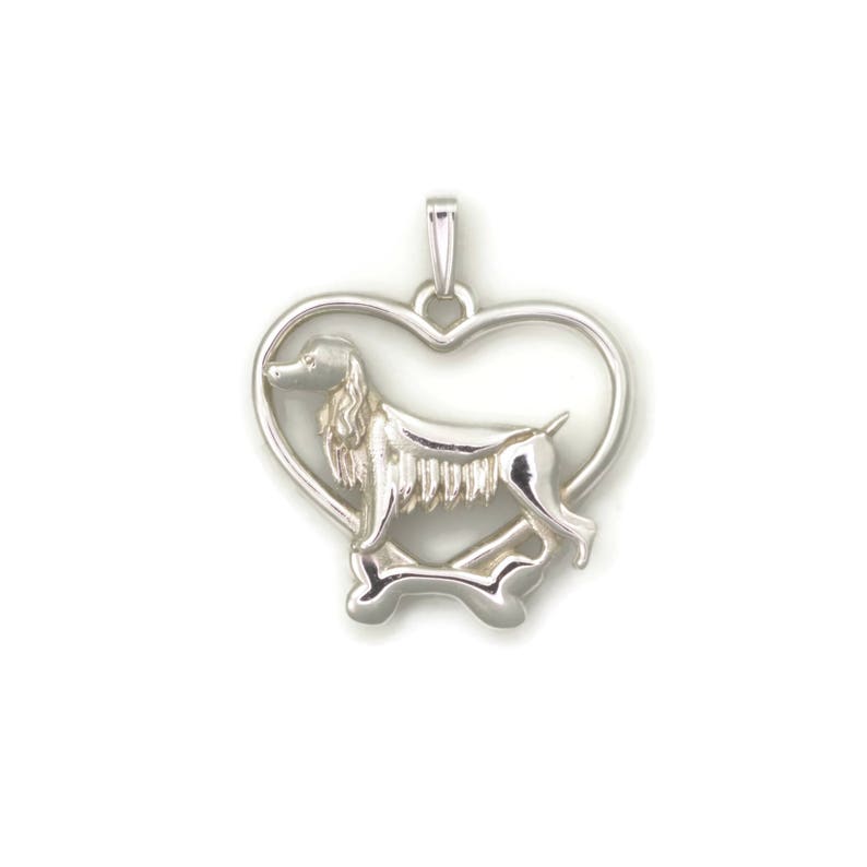 Silver English Springer Spaniel Necklace Silver Springer - Etsy