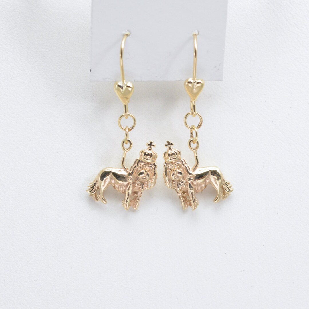 14kt Cavalier King Charles Spaniel Earrings by Donna Pizarro Fr Her ...