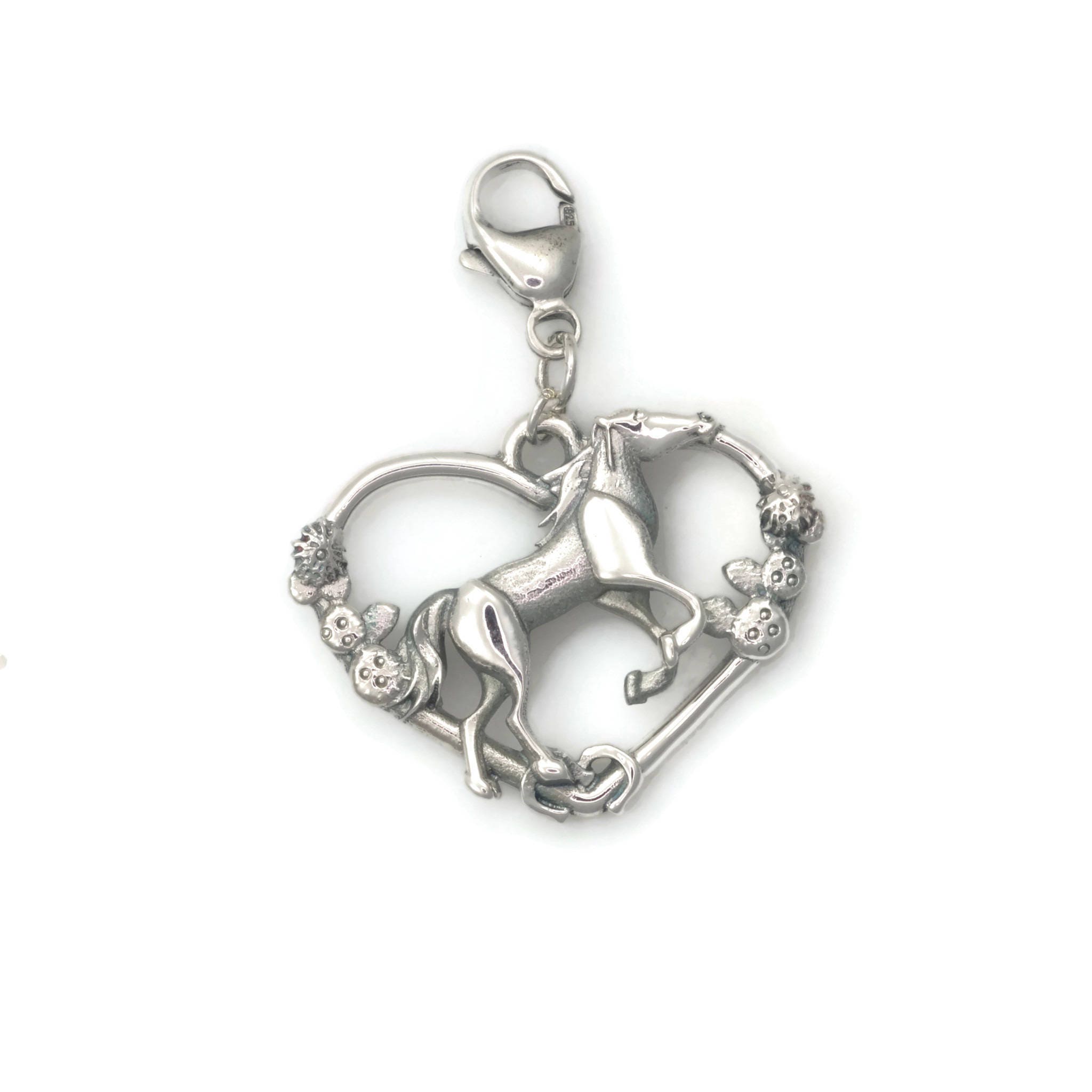 Sterling Silver Horse FOB Silver Horse Key Chain Fob Silver - Etsy